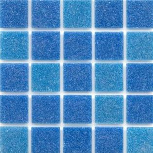 Deep Blue Blend Glass Tile from Hakatai